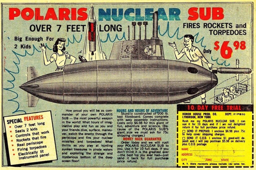 Giant Rockets and Subs in Comic Book Ads – I Remember JFK: A Baby ...